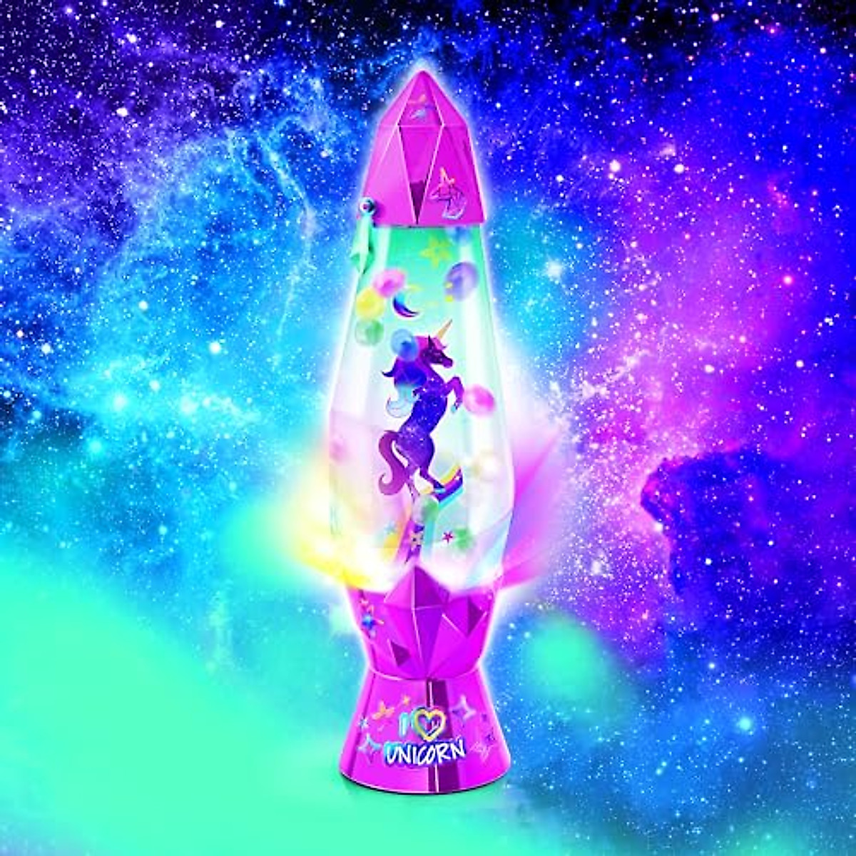 Canal Toys Style 4 Ever DIY Mood Lamp - Customizable Bubble Lamp with Color-Changing LED Lights, Glittery Bubbles, and Swirling Beads. Ages 6+