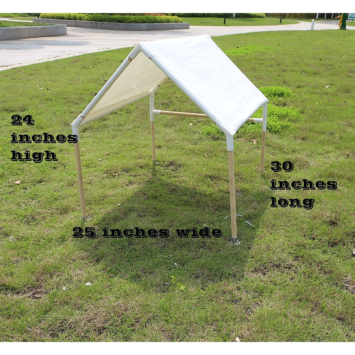 CNAINFC Robot Lawn Mower Garage, Outdoor Protective shed of Robot Lawn Mower and Charging Station, Durable rain-Proof and Ultraviolet-Proof Cover, 30 "x25 x24 White, Suitable for Outdoor Lawn.