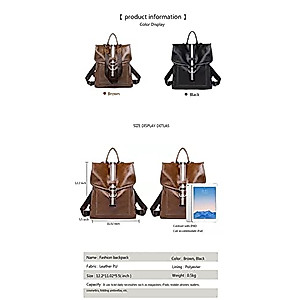 Women Backpack Purse PU Leather Shoulder Bag Travel Bag Handbag Casual Fashion Multifunctional Design Satchel Bags Anti-theft