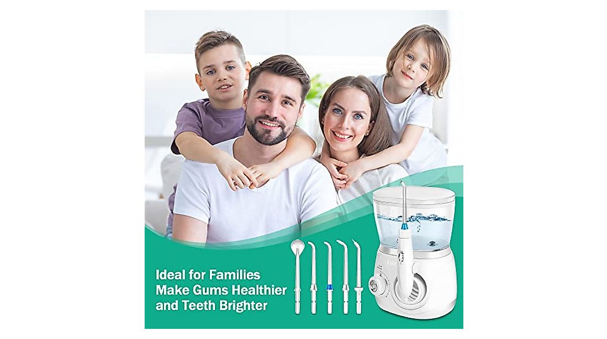 Initio Water Dental Flosser with 10 Modes & 600ML Tank - Deep Oral Clean