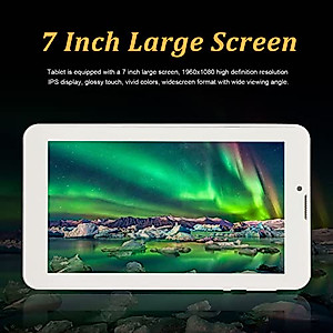 Calling Tablet, 7 Inch White 4GB 32GB Writing Tablet (UK Plug)