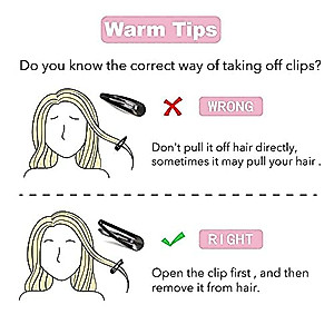 Dofash Snap hair clips metal grips 5cm/2in basic hair accessories star hair clips 12pcs (Blonde 6pcs+light brown 6pcs )