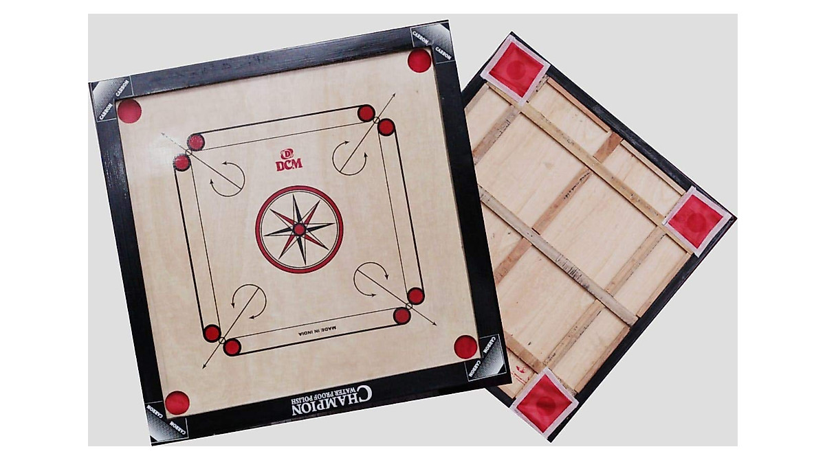 Premium Carrom Board Full Size 32x32" Game Set for All Ages