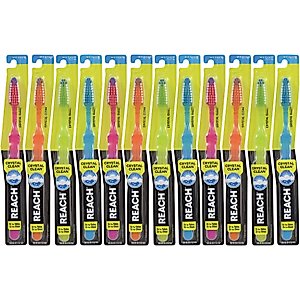 Reach Toothbrush, Medium, Full Head #11 - (Pack of 12)