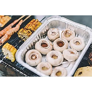 30 Pack 8” × 8” Square Aluminum Baking Pans with Clear Plastic Lids,Disposable Aluminum Foil Pans Takeout Pans,Heavy Duty Recyclable Foil Food Containers Roasting Pans for Cooking,Heating,Storing.