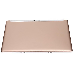 Zyyini Tablet, 1280x800 HighDefinition Resolution Tablet, 10 Inch Sensitive Touch Full View Gaming Tablet, Compatible for Android 9.0, Golden, 100‑240V (US Plug)
