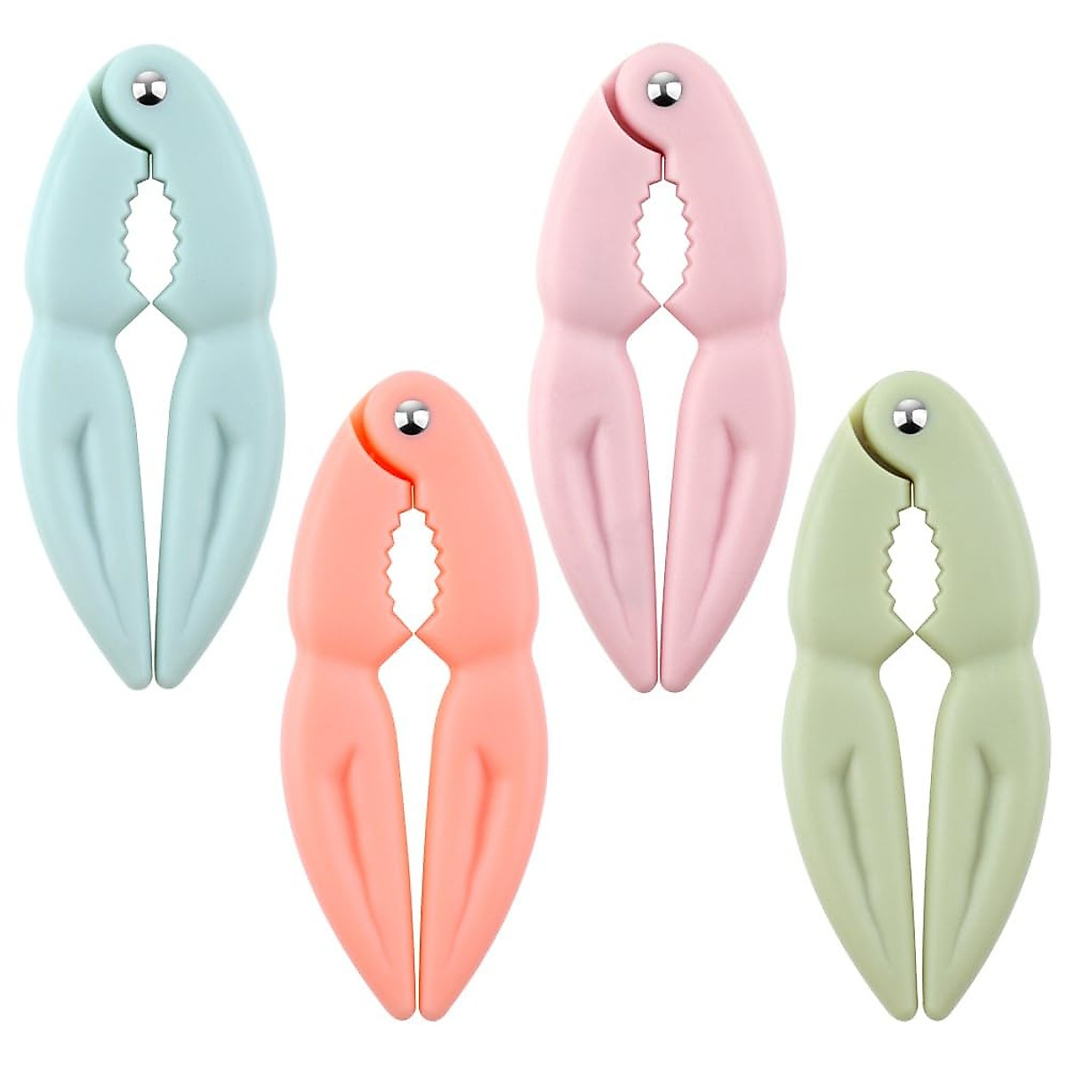 ADORAMBLING 4Pcs Crab Crackers and Tools Multicolored Crab Leg Crackers Tool Efficient Lobster Crackers Portable Seafood Crackers and Tools Crab Legs Utensils Crab Claw Crackers Crab Tools for Eating