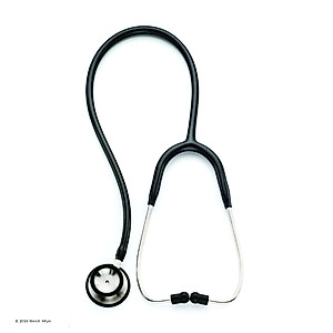 Welch Allyn Adult Professional Stethoscope, Black; 5079-135; Double-Head Chestpiece (Diaphragm and Low-Frequency Bell), Single Lumen Tubing, 28 in.