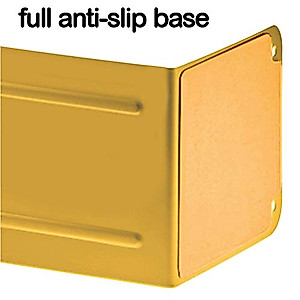 Acrimet Jumbo Premium Metal Bookends 9" (Heavy Duty) (Yellow Color) (1 Pair)