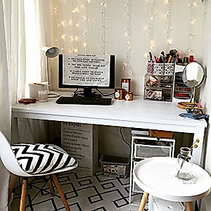 REDODECO Adhesive Wood Grain Paper Peel and Stick Furniture Stickers Wallpaper Cabinets Wardrobe Shelf Liners,15.8inch by 98inch (White)