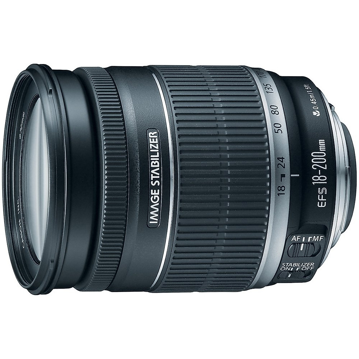 Canon EF-S 18-200mm f/3.5-5.6 IS Standard Zoom Lens for Canon DSLR Cameras (Renewed)