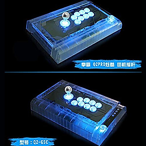 6pcs Original Qanba 30mm LED Arcade Buttons Illuminated Snap In Push Button with Blue LEDs for PC Pac Man Arcade1up Cabinet