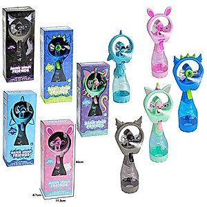 P&F Pack of 4 Water Mist Spray Bottle Fan Animal design Portable Handheld Mister Battery Operated- Color Randomly