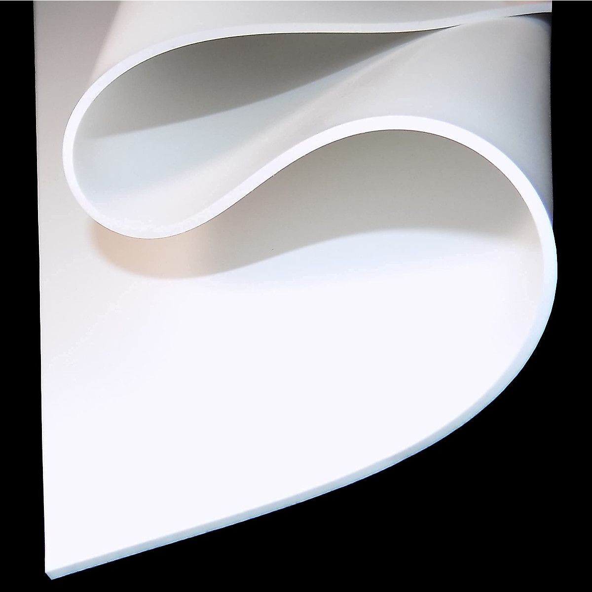 White Silicone Rubber Sheet, 60A Duro, 1/16 x 9 x 12 Inch, Food Grade, Made in the USA, No Adhesive Backing, High Temp Heavy Duty for Gaskets DIY Food Covers Lids Sealing Material Pads Oven Protection