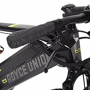ROYCE UNION RTE 26” Electric Mountain Bike, Pedal Assist to 20MPH, Matte Black, 8 Speed, Removable 36V 10.4AH Lithium Battery