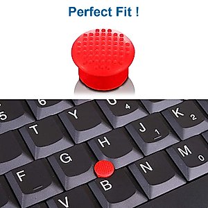 MMOBIEL 5 PCS Rubber TrackPoint Keyboard Mouse Red Cap with Soft Dome and Rim Laptop Pointer for Lenovo ThinkPad X/T/E / / L/P/Yoga Series