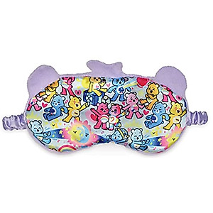 iscream Care Bears Satin-Lined Embroidered Fleece Sleep Mask - Share Bear