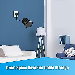 YIDANYOT Stand for Echo Pop, Wall Mount Holder for Echo Pop, Holder Bracket Shelf Accessories for Echo Pop, Smart Speaker Stand with Cable Management Shelf for Space-Saving, Easy to use.
