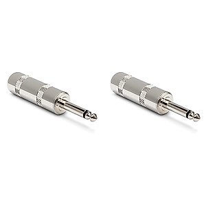 Hosa JMB-025 Jumbo 1/4" TS Connector (Pack of 2)