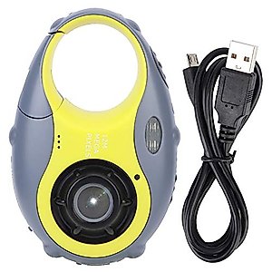 Vifemify Children Camera High Definition Dustproof Anti‑Fall Cartoon Mini Kid Camera Gray Toddler Camera Kids Camera Toy Camera