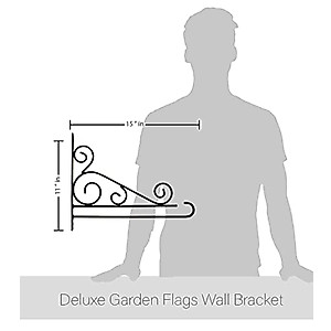 Wall Decor Flag Poles For Outside House Garden Banner Stand Home Decorations Room Tapestries HangingFancy Display Hanger Holder Power Coated Decorative Gifts Flag Accessories 11" x 15"
