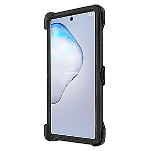 AICase for Galaxy Note 10 Belt-Clip Holster Case, Full Body Rugged Heavy Duty Case with Screen Protector, Shock/Drop/Dust Proof 3-Layer Protection Cover for Samsung Galaxy Note 10