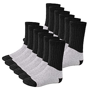 Debra Weitzner 12 Pair Thermal Winter Socks for Men and Women Extreme Cold Weather Insulated Heated Warm Socks for Camping Hunting Skiing etc
