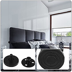 Headboard Stoppers Adjustable Bed Frame Screw Holder 4 Pack of for Wall Furniture for Bedroom, Adjustable Threading Tool Wall Bed Headboards Headboard Stoppers for Wall