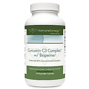 Curcumin C3 Complex ® with BioPerine ® | Ultra HIGH Potency | 120 ea. | Each 500 mg Capsule Features a 100% Pure Turmeric Extract standardized to Curcuminoids (95%) Trademarked and Patented