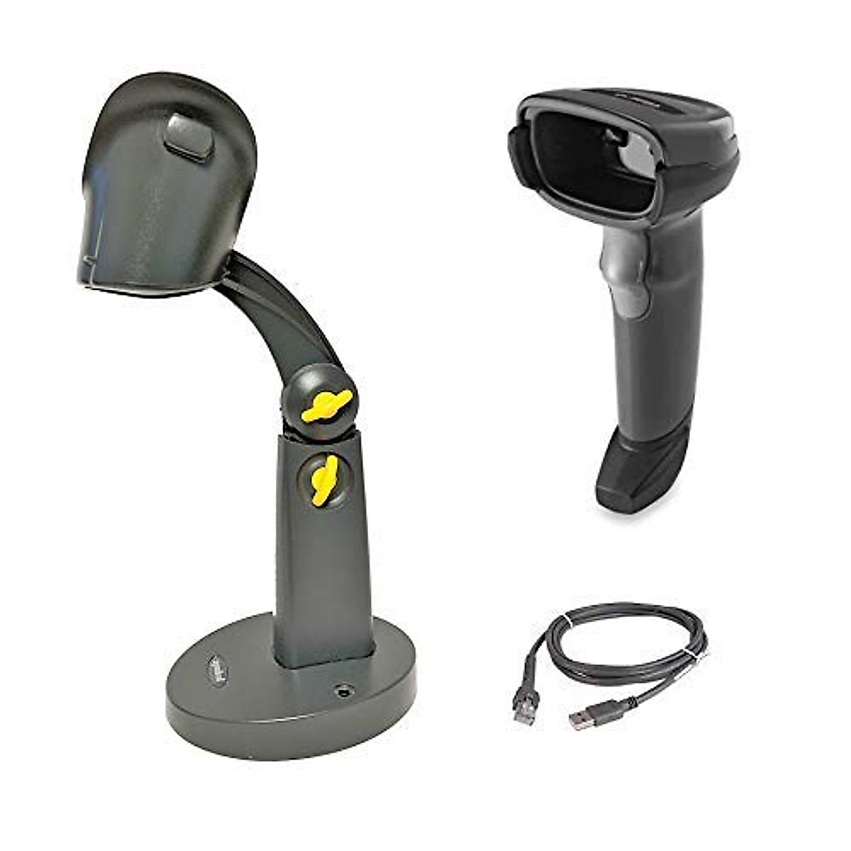 Clover Barcode Scanner, with Hands-Free Stand, USB Corded | for Clover Station and Mini (Zebra/Symbol DS2208) (Renewed)