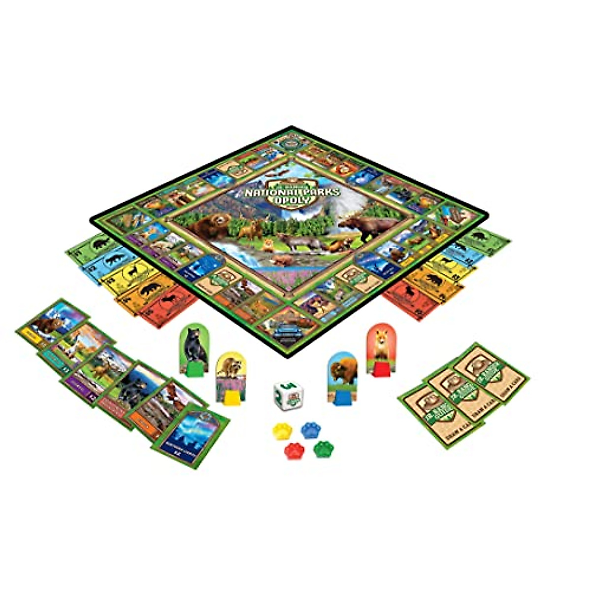 MasterPieces Kids & Family Board Games - Junior Ranger National Parks Opoly Jr. - Officially Licensed Board Games for Kids, & Family