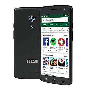 RCA Q2 Android 9.0 Pie, 5.0" HD, 4G LTE, 16GB, 8MP 5MP Dual Camera, Dual Sim, Unlocked Smartphone (Black)