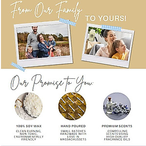 Nika's Home Oatmeal Milk-n-Honey Soy Candle 12oz Mason Jar Non-Toxic White Soy Candle-Hand Poured Handmade, Long Burning 50-60 Hours Highly Scented All Natural, Clean Burning Candle Gift Décor