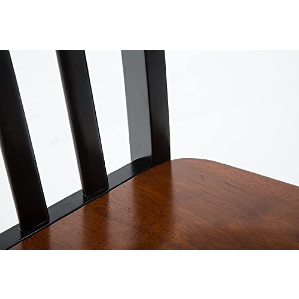 Boraam Bloomington Dining Chair, Black/Cherry, Set of 2