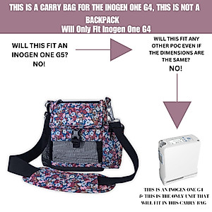 O2TOTES Carry Bag for Inogen one G4/Pockets for Inogen G4 Accessories/Carry Bag Only
