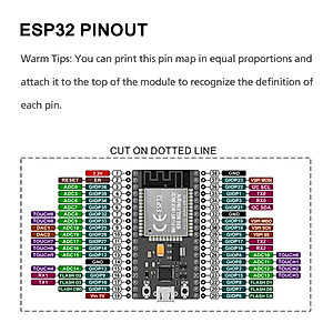 KeeYees 2pcs ESP32 WiFi Development Board with 2pcs Breakout Board (38PIN)