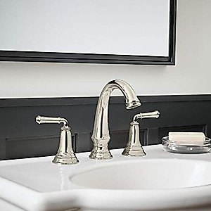 American Standard 7052807.013, Delancey 8-Inch Widespread 2-Handle Bathroom Faucet 1.2 GPM, Polished Nickel