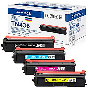 YOISNER TN436 TN-436 Toner Cartridges Compatible Replacement for Brother TN 436 Super High Yield for MFC-L8900CDW HL-L8360CDW HL-L8260CDW MFC-L8610CDW HL-L8360CDWT Printer (4 Pack)