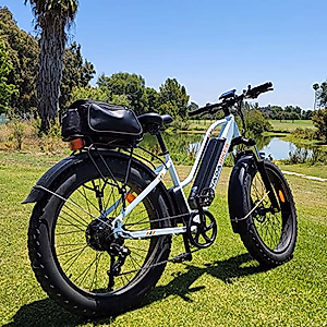 SENADA Fat Tire Electric Bike 26"X4" Electric Bicycle for Adults 30 MPH, 1000W Motor 48V 21AH Battery Snow Adults Ebike with Shimano 7-Speed for Electric Commuter/Trail Riding,UL Certified