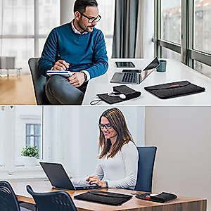 HOMIEE Laptop Sleeve Bag Compatible with MacBook Air/Pro, 13-13.3 inch Notebook, Compatible with MacBook Pro 14 inch 2023-2021 A2779 M2 A2442 M1, Felt Bag with Pocket and Small Case