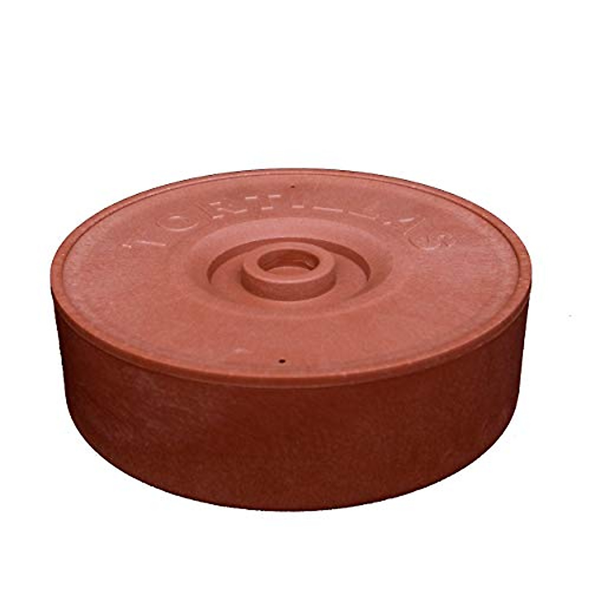 Caspian 8-1/2"Dia Brown Brick Color Tortilla Keeper/Warmer/Server Pancake Keeper with Lid, Food Container, Perfect for Keeping Tortillas, Pancakes, Waffles, Taco Warm, 1 Piece