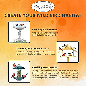 Happy Wings Nyjer/Thistle Seeds with Empty Sock for Wild Bird Food - 5 Pounds I No Grow Seed