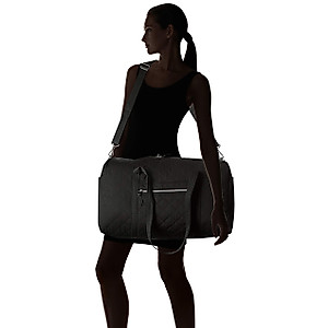 Vera Bradley Women's Performance Twill Large Travel Duffle Bag, Black, One Size