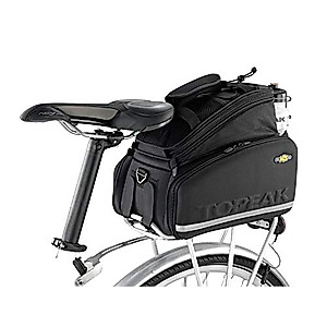 Topeak MTS TrunkBag DXP Bike Bag, Straps, Rigid Molded Panels, Water Bottle Holder