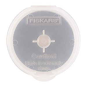 Fiskars 193730-1004 Straight Rotary Replacement Blades, 60mm, 5 Pack , Silver