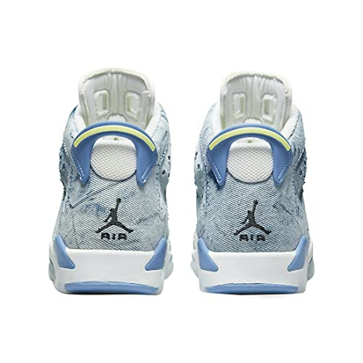 Jordan Boy's Air Jordan 6 Retro (Big Kid) White/Dutch Blue/Citron Tint/Black 6.5 Big Kid M