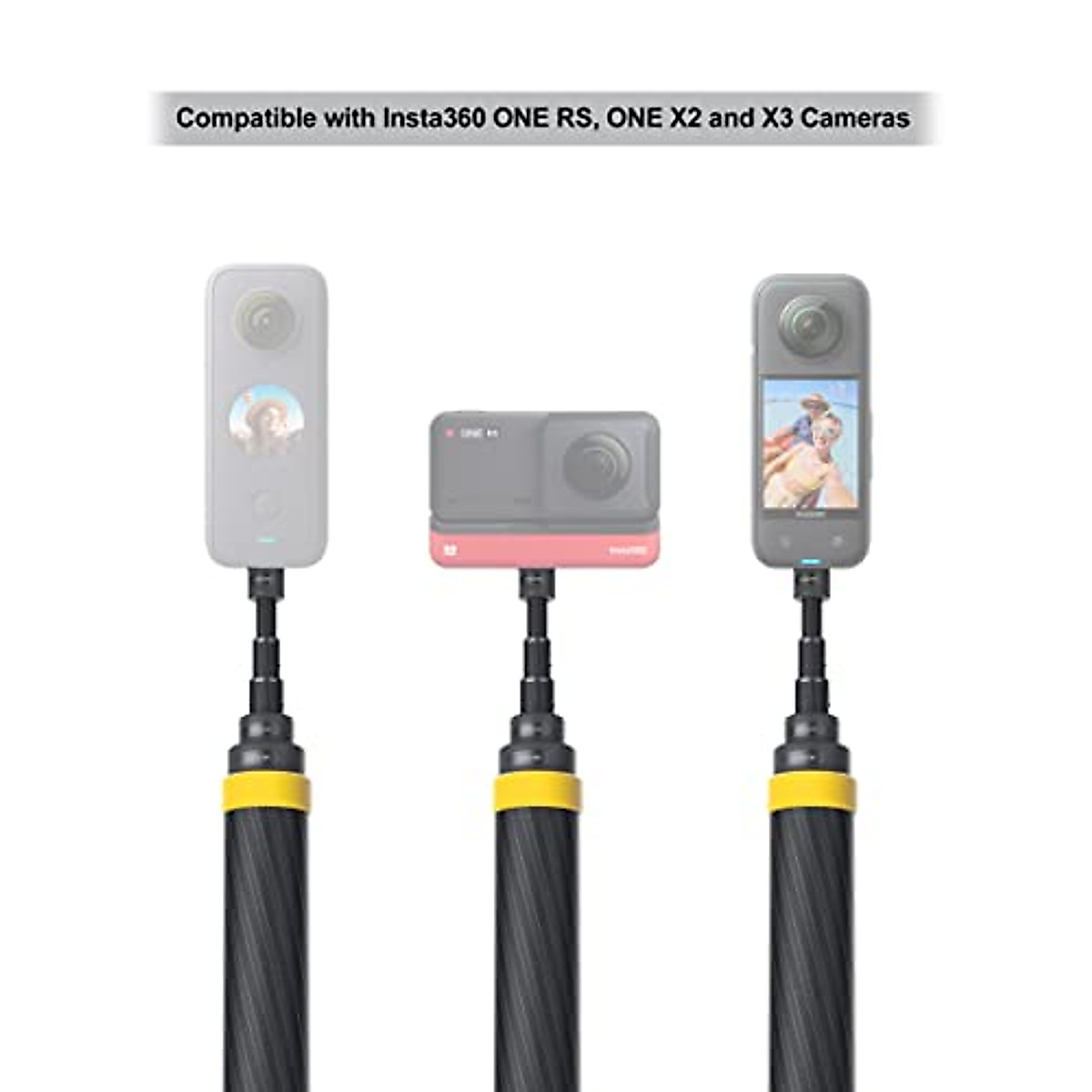 Insta360 3m 9.8ft Extended Edition Selfie Stick for ONE X2, ONE R, ONE X, ONE Action Camera