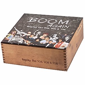 Boom Again Board Game | '50s, '60s and '70s Pop Culture & Music Trivia Game | Best Party Game for Baby Boomers & Seniors for Friends, Parents & Grandparents