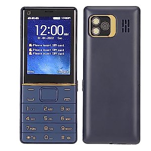 S475 2G Senior Cellphone, Unlocked Cellphone for Seniors, 2.4in Screen, 3 SIM Cards, Long Standby, Clear Sound, SOS Function, Multiple Functions, Easy to Use (US Plug 100-240V)
