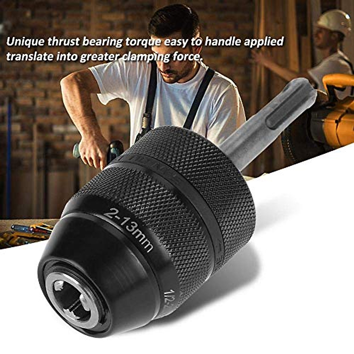 YWBL-WH 2-13mm Keyless Drill Chuck Self-tig htening Lathe Drill Chuck Converter with SDS Adapter Accessories